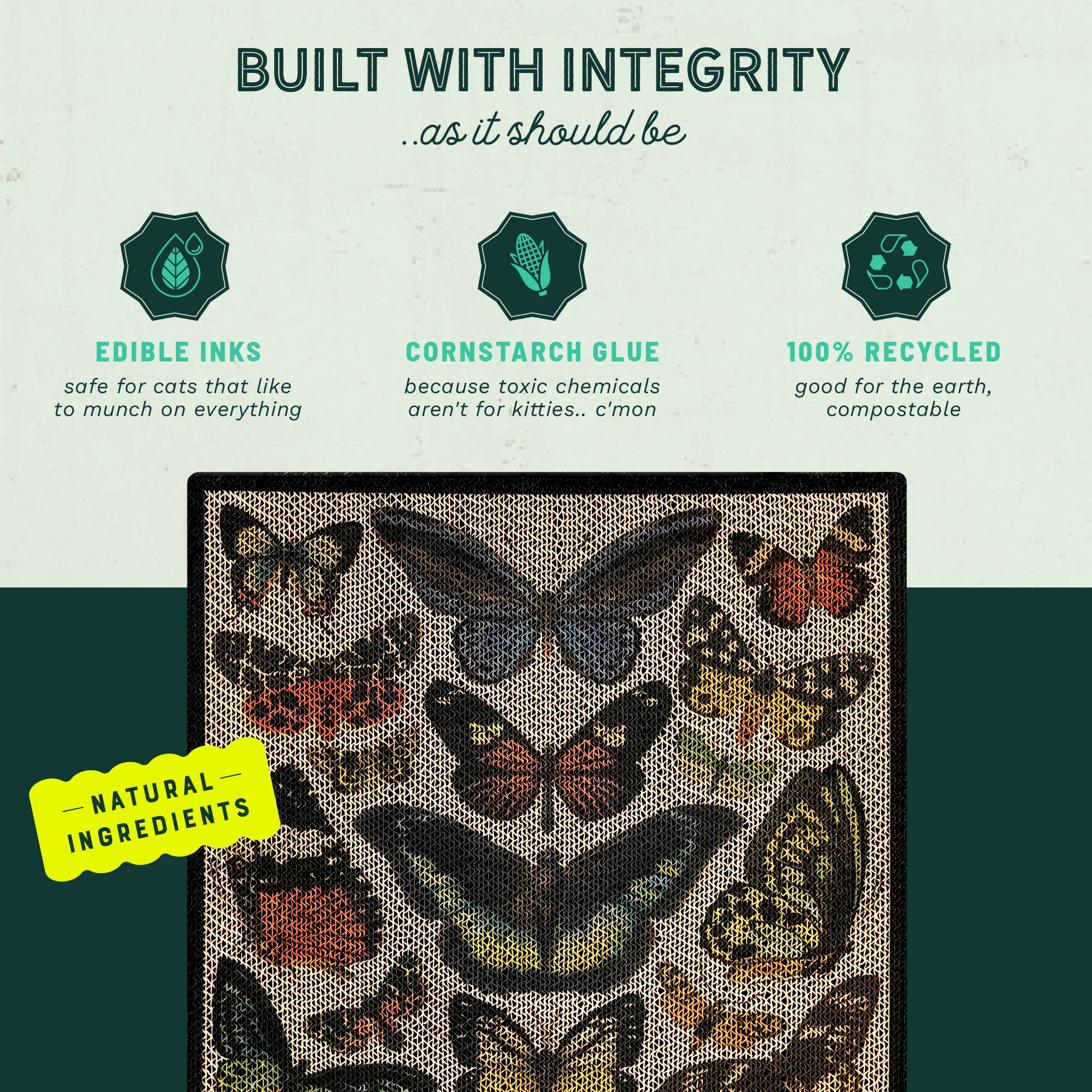 Mediterranean Tile - Luxury Cat Scratching Board – More Cats Please